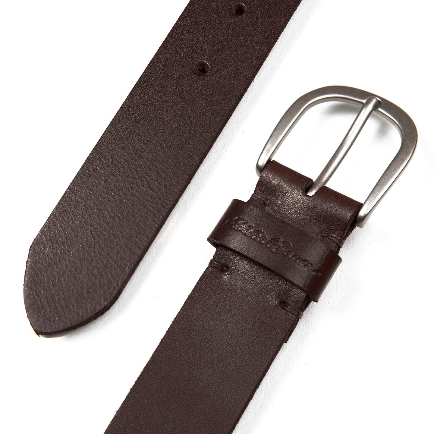 Eddie Bauer Center Lacing Detailed Leather Belt