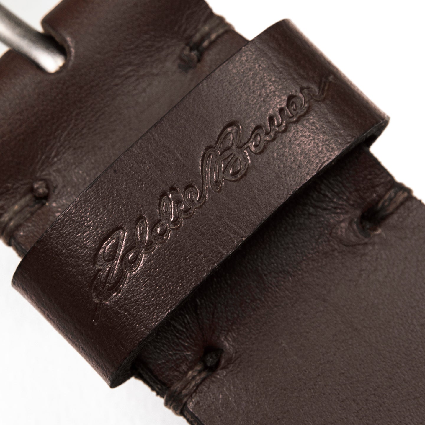 Eddie Bauer Center Lacing Detailed Leather Belt