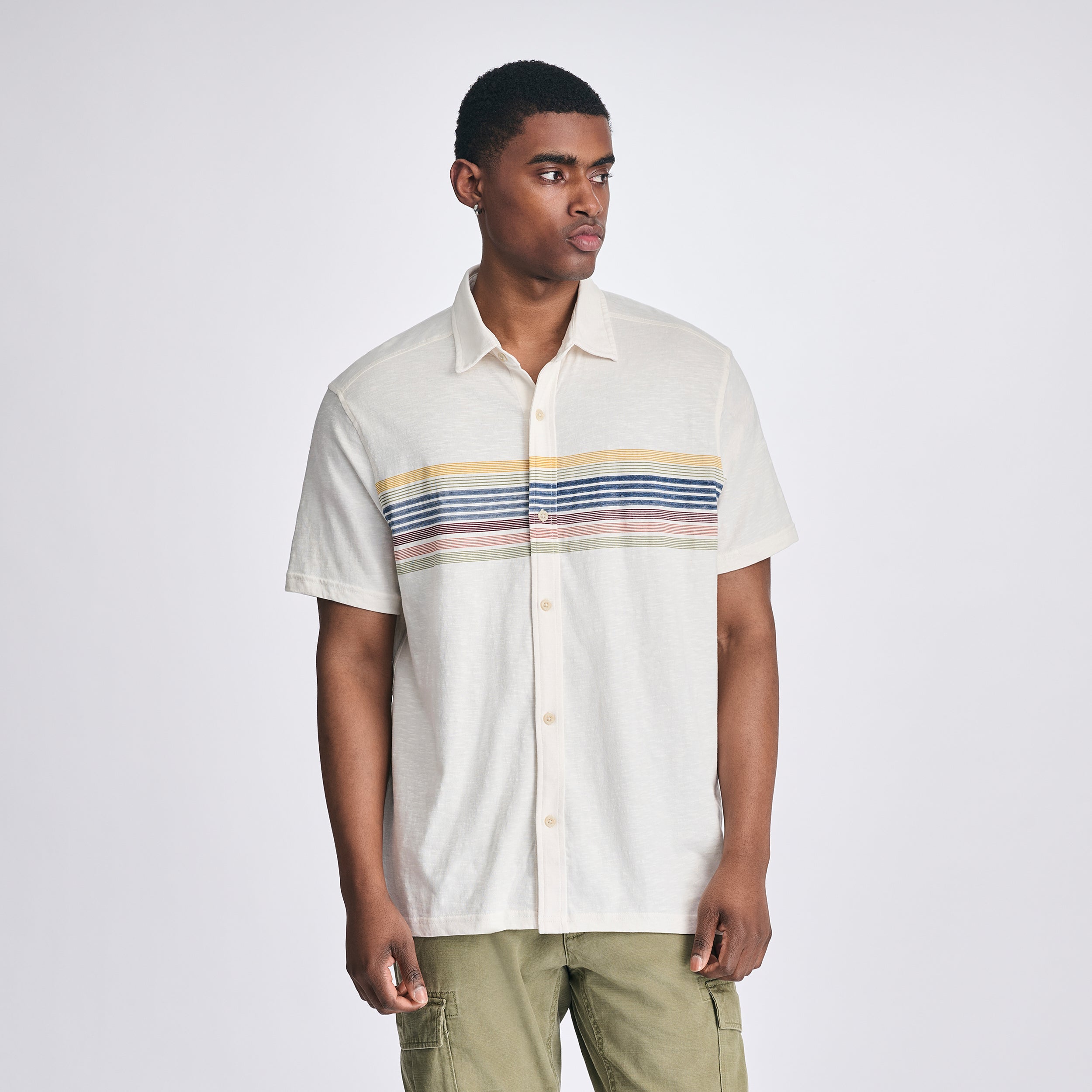 Eddie Bauer Men's SS Baja No Pocket Shirt