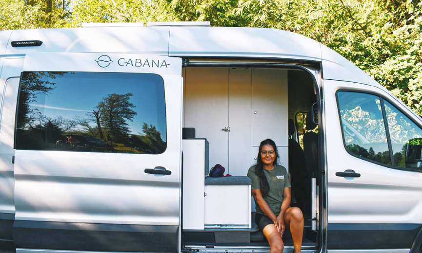 Glamping at 'Refuge Outdoor Festival' in a Cabana Van - Eddiebauer